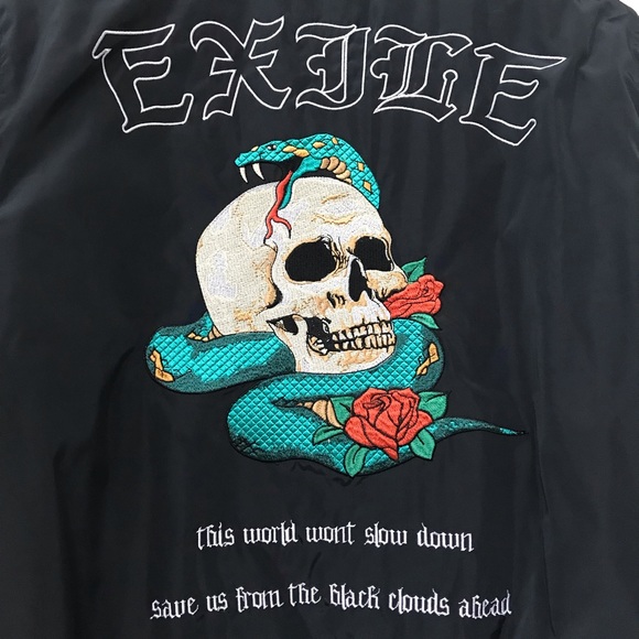 NXP | Jackets & Coats | Nxp Superstar Embroidered Bomber Jacket Men M ...